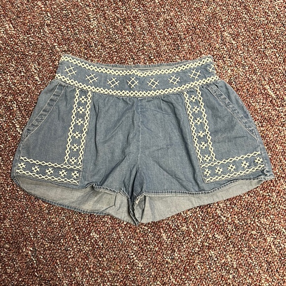 Red Camel | Shorts | Blue Embroidered Shorts | Poshmark
